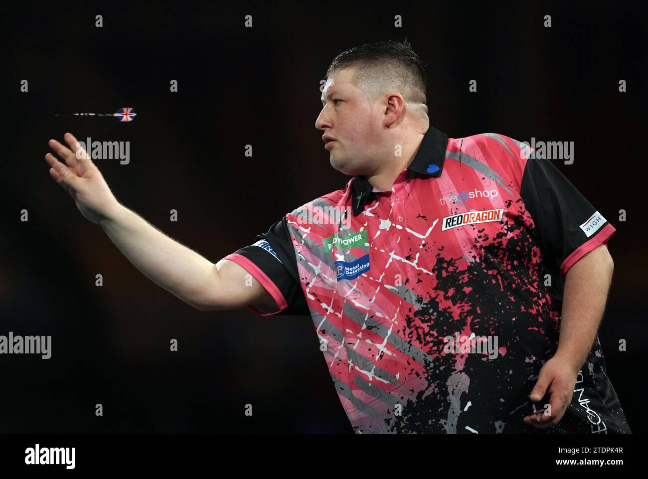 Keegan Brownin action against Boris Krcmar (not pictured) on day five ...