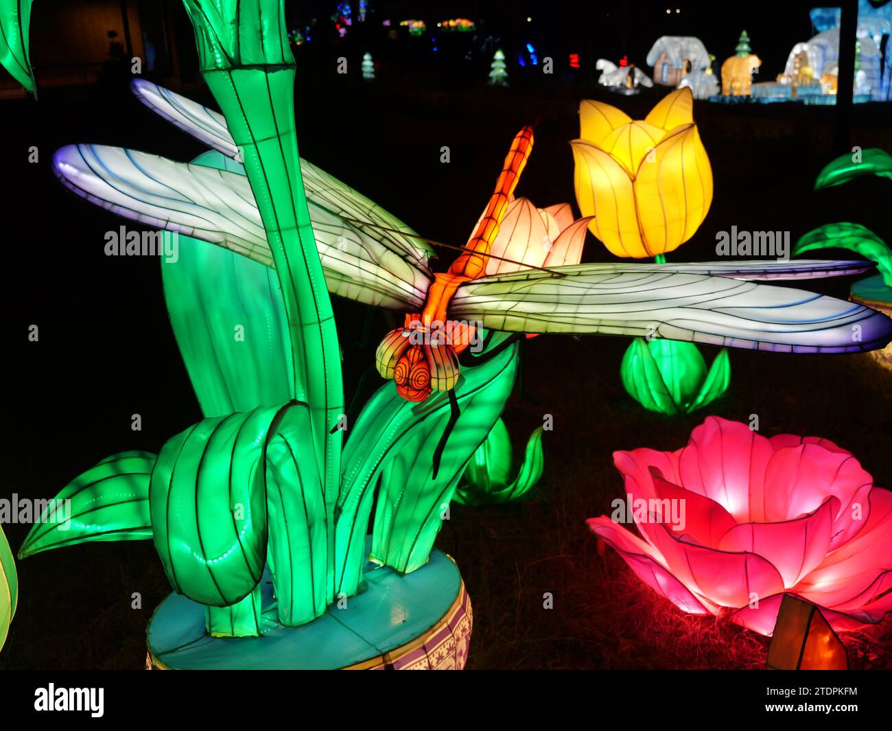 Kansas City, Missouri - December 14, 2023: Glowild Christmas Lights at ...