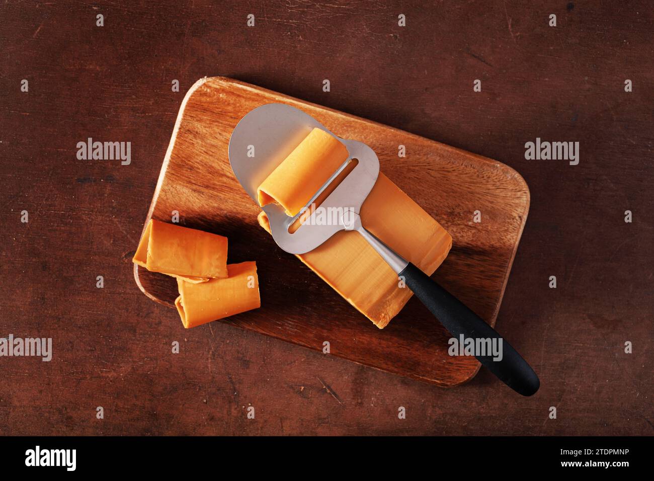 Norwegian brunost traditional brown cheese Stock Photo - Alamy