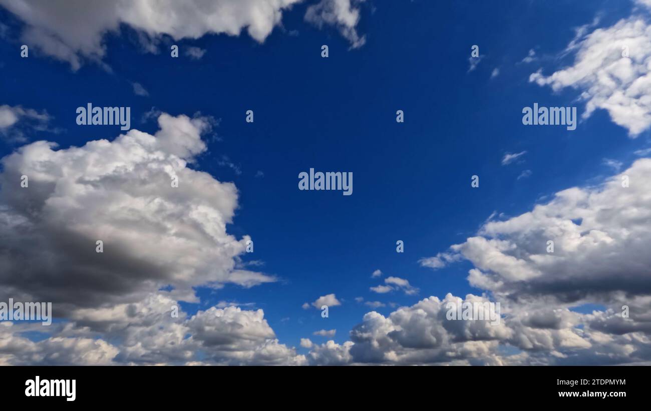 cute big bright clouds in the blue sky bg - photo of nature Stock Photo ...