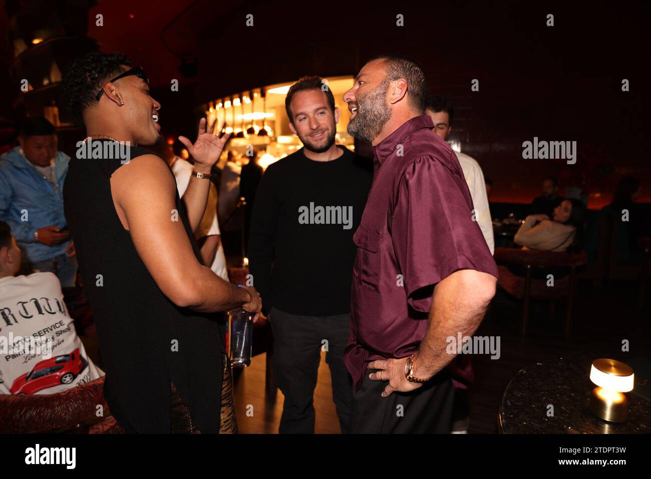 Scott Storch and Myke Towers at Komoda Las Vegas. Featuring: Myke ...