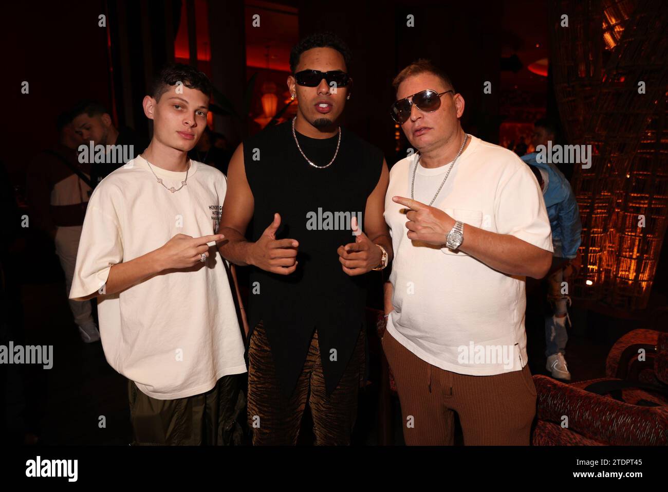 Scott Storch and Myke Towers at Komoda Las Vegas. Featuring: Jalen ...
