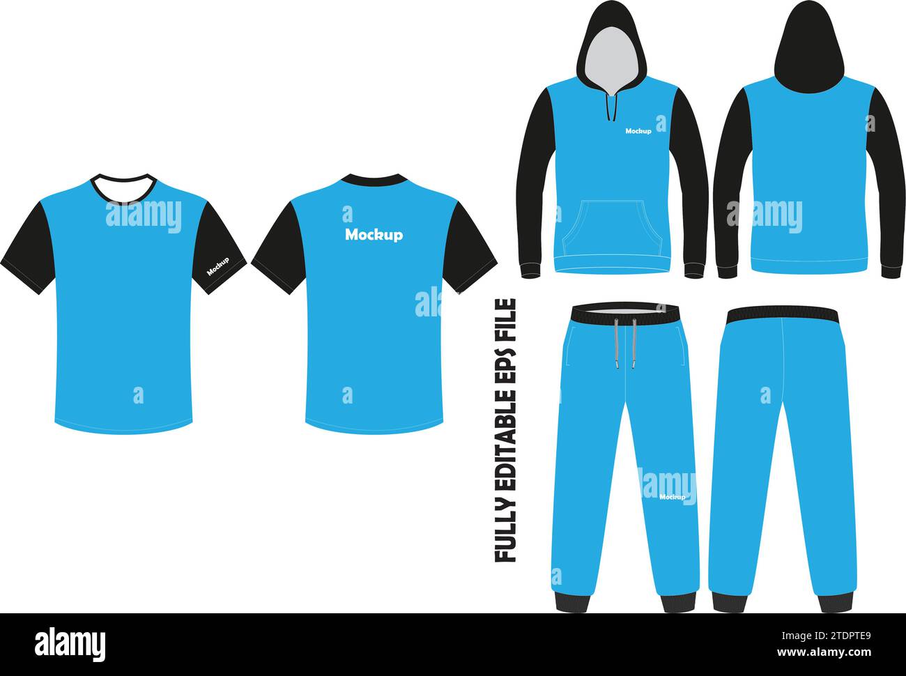 Track suit Mock ups Stock Vector Image & Art - Alamy