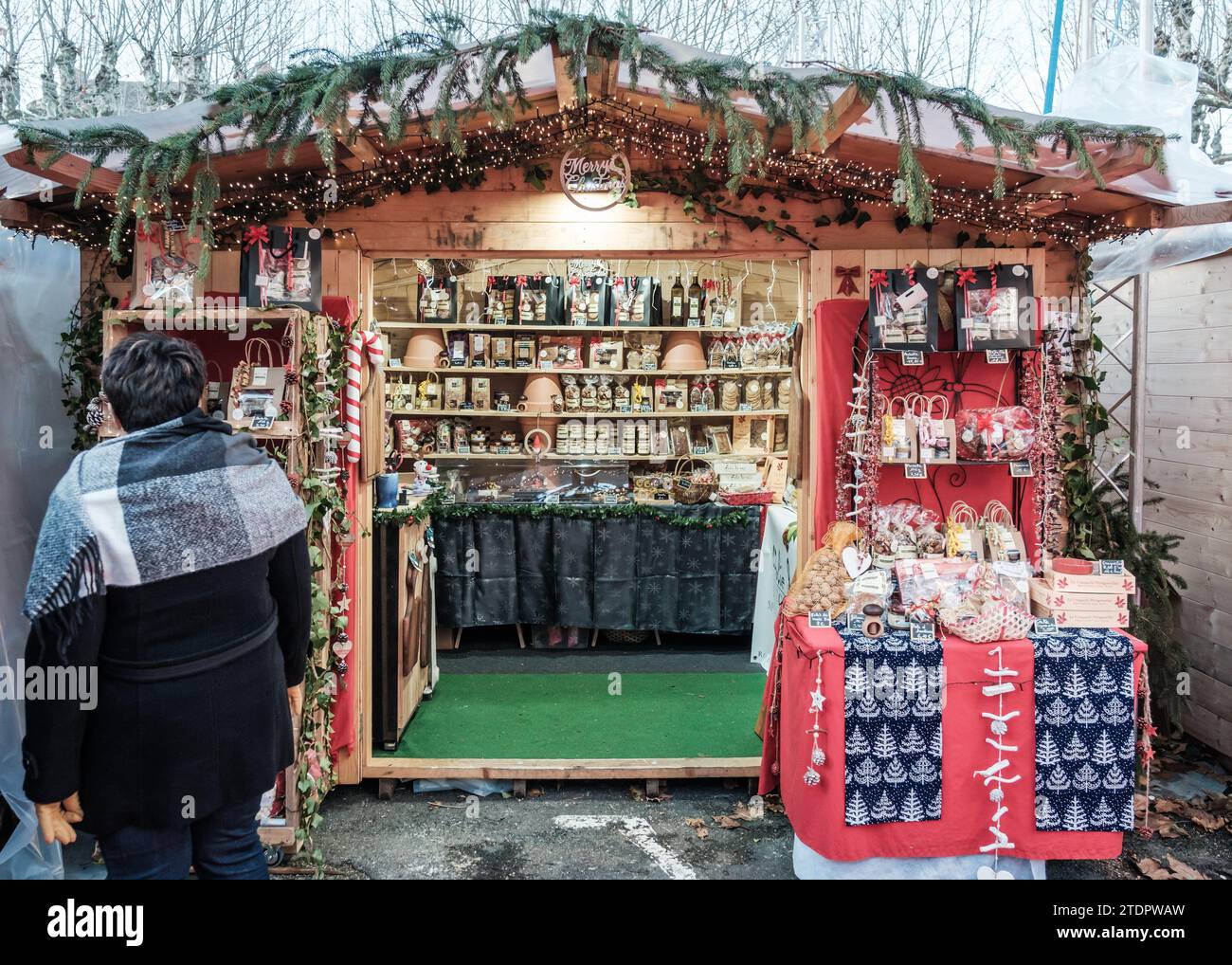 Sarlat-la-Canéda, Nouvelle-Aquitaine, France - 16th December 2023: A ...