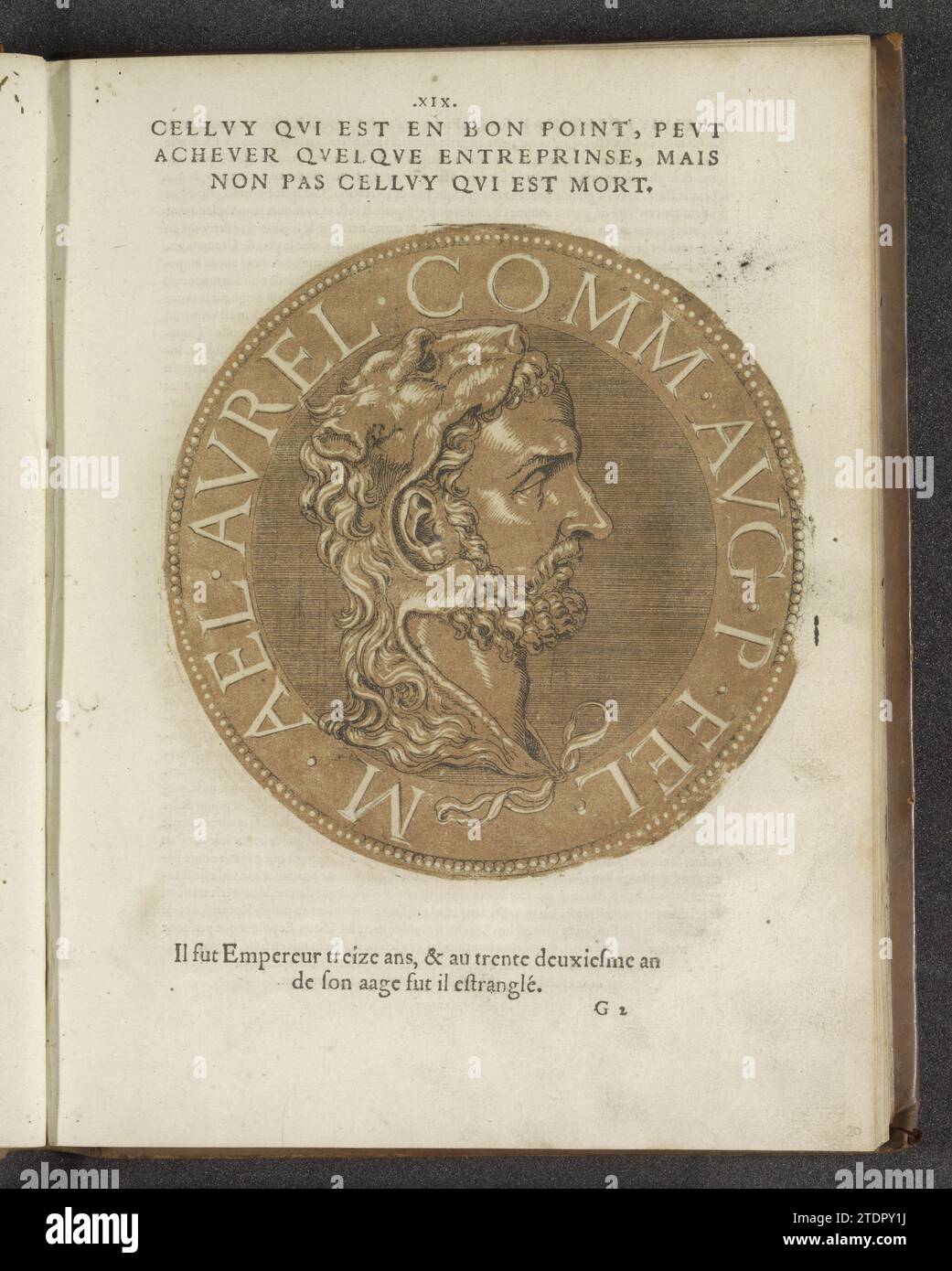 Portrait of Emperor Commodus, 1559 Portrait of Emperor Commodus, on a ...