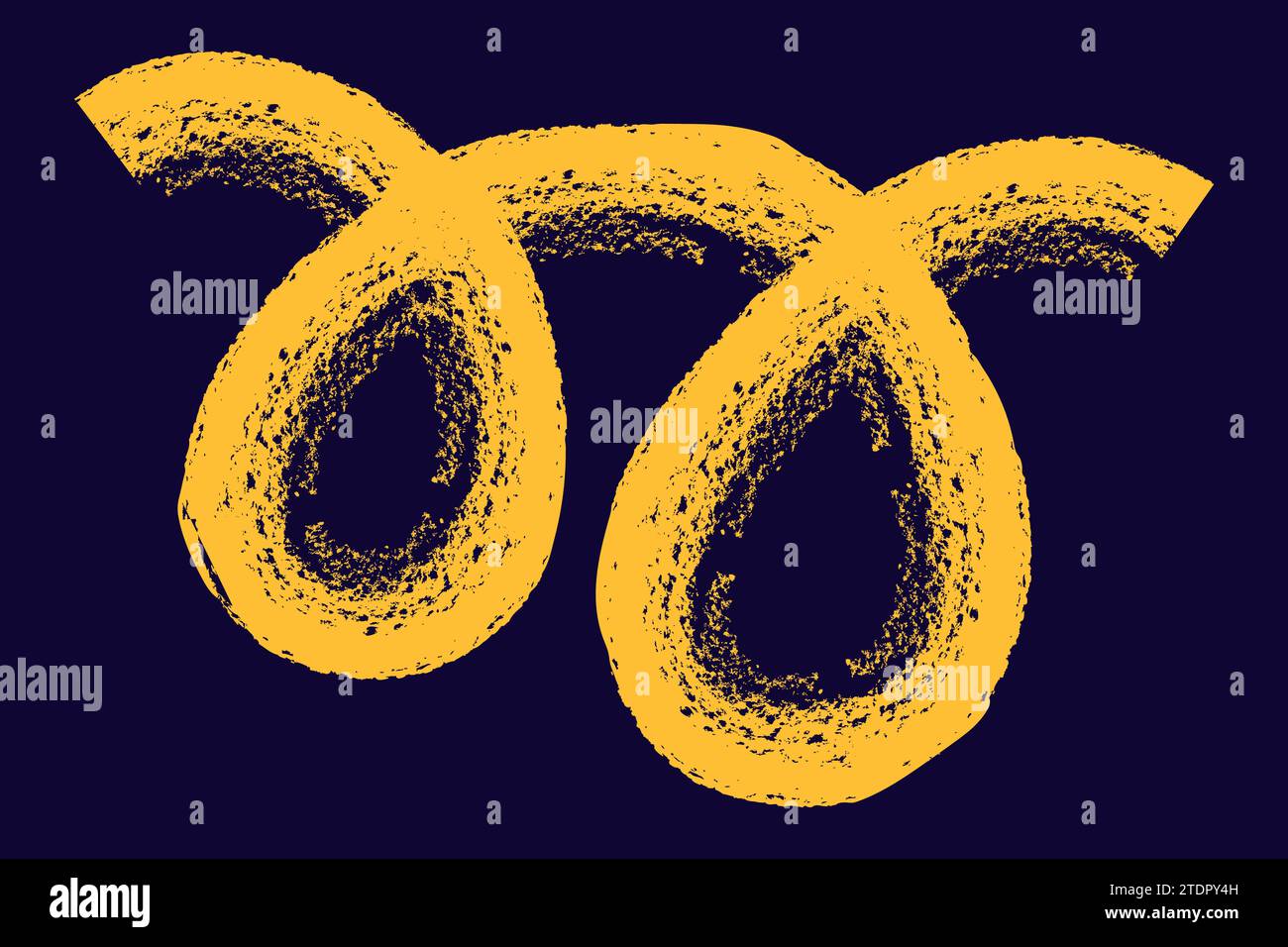 paint brush stroke. Hand drawn grunge squiggle element. yellow, blue ...