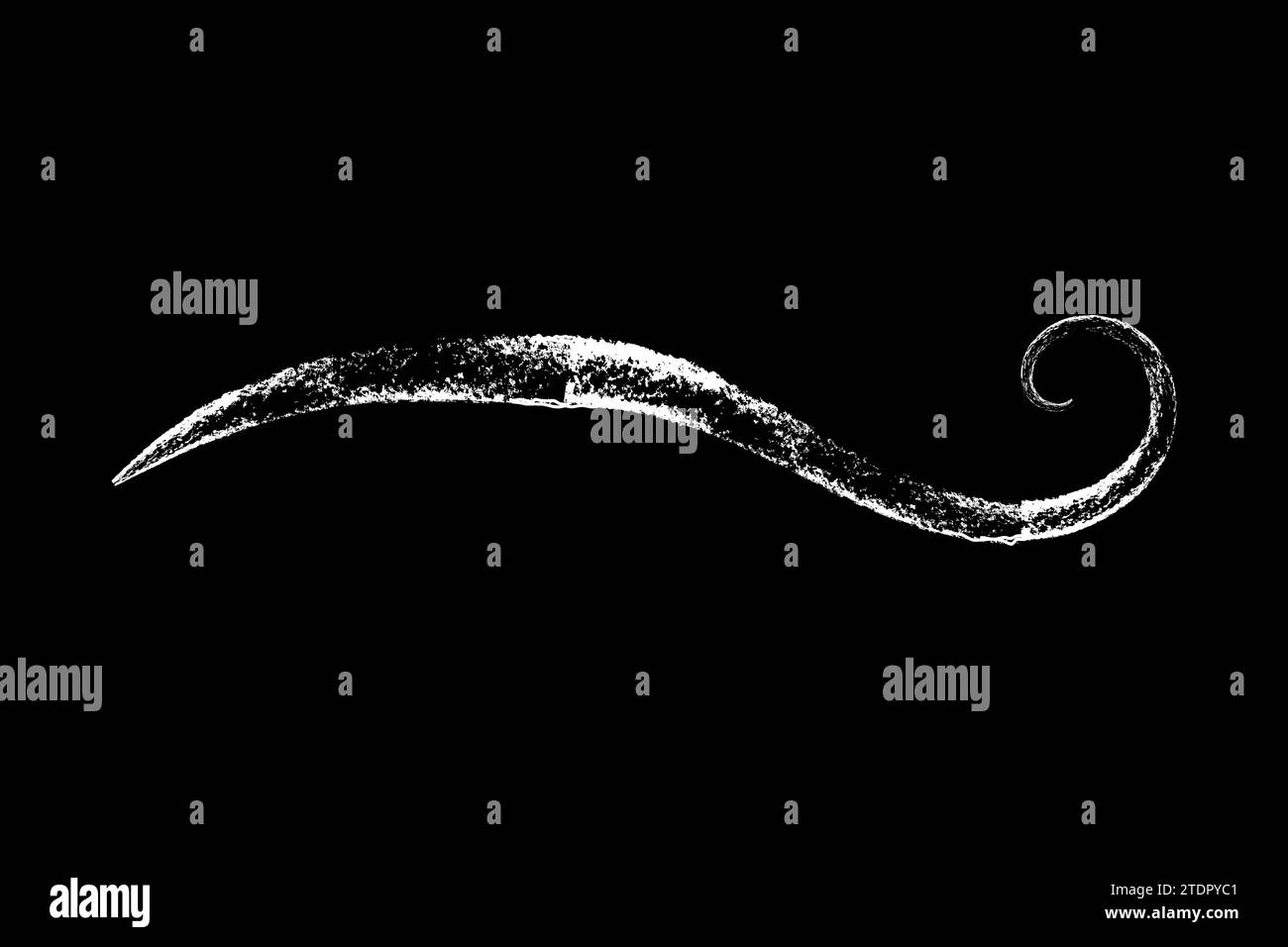 Crayon charcoal Swoosh and swoop underline typography tail shape. Brush ...