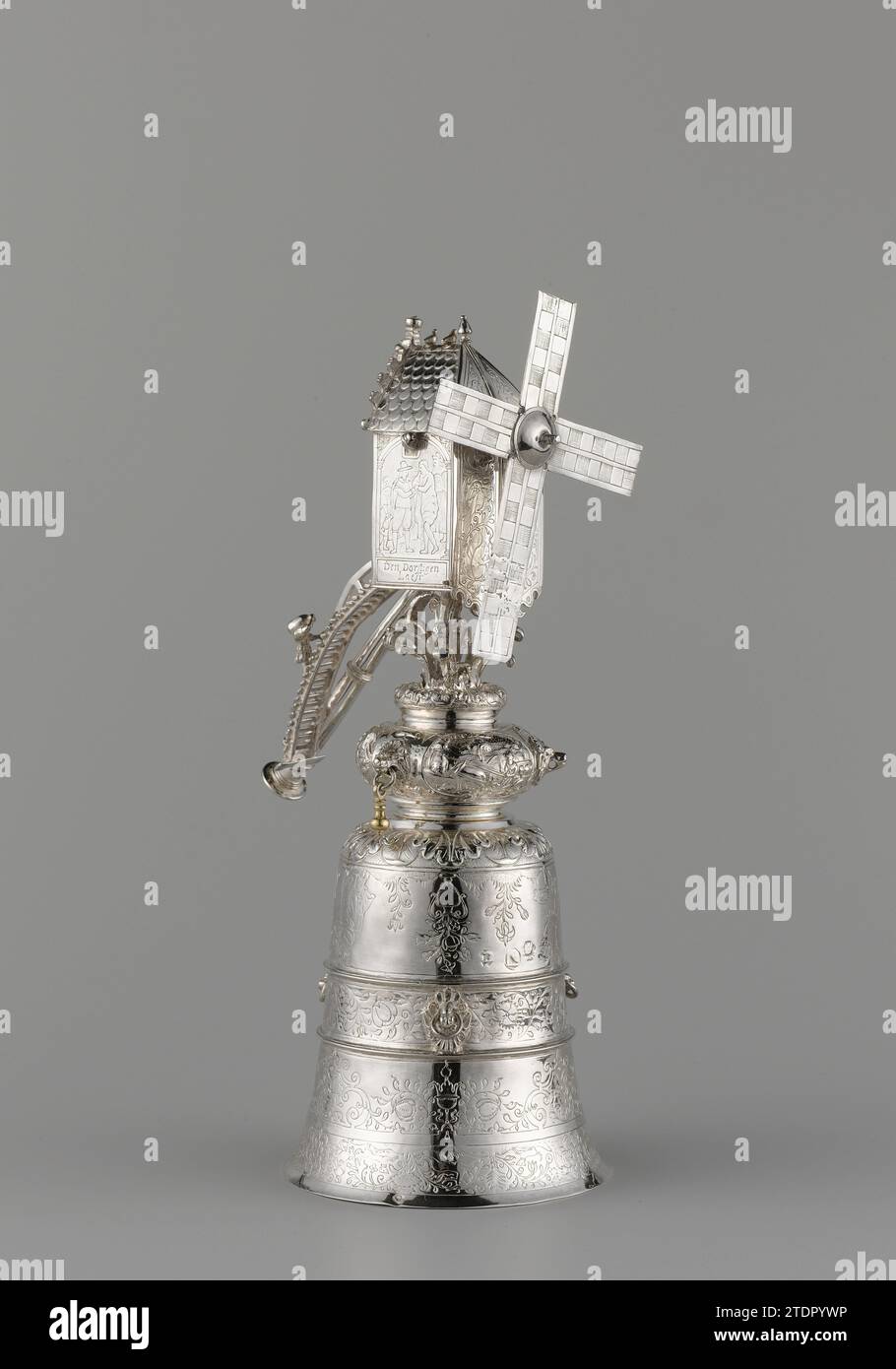 Windmill cup, anonymous, 1644 Molenbeker of silver. The bell -shaped ...