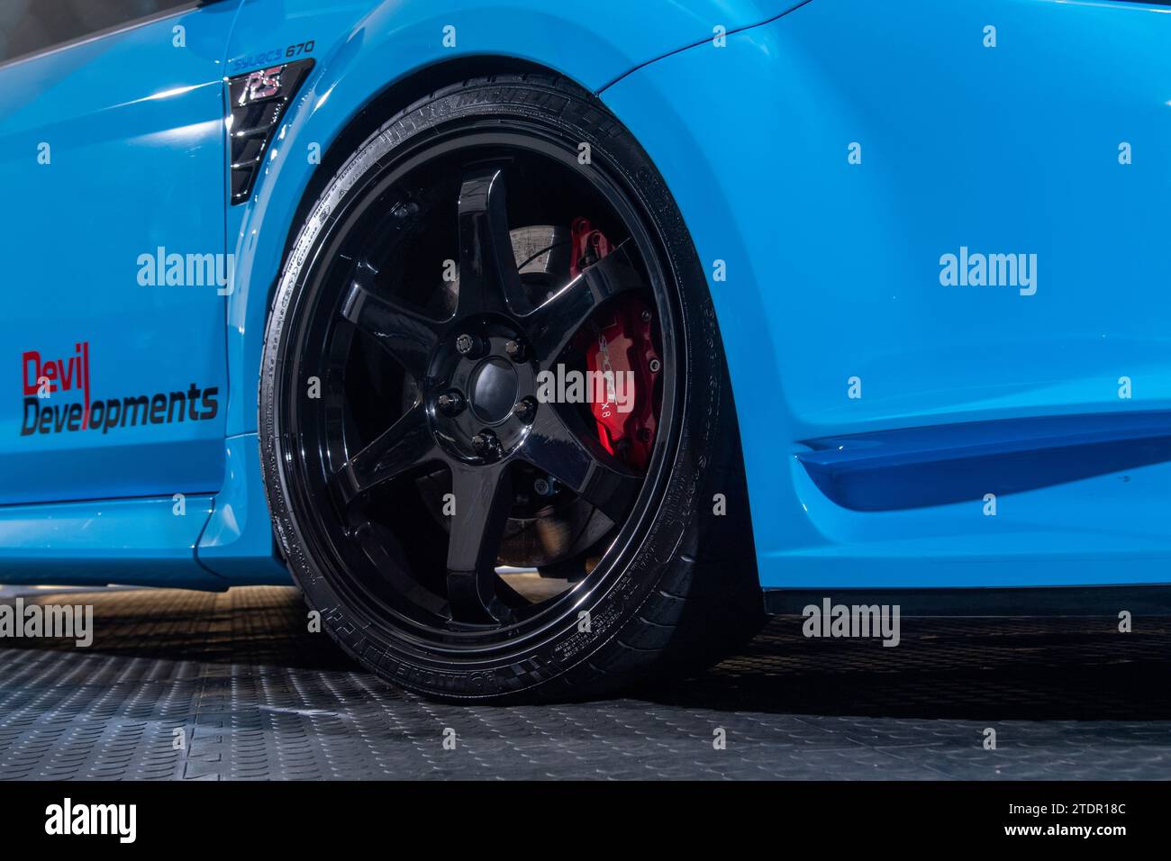 Mk2 Ford Focus RS modified hot hatch performance Ford car Stock Photo ...