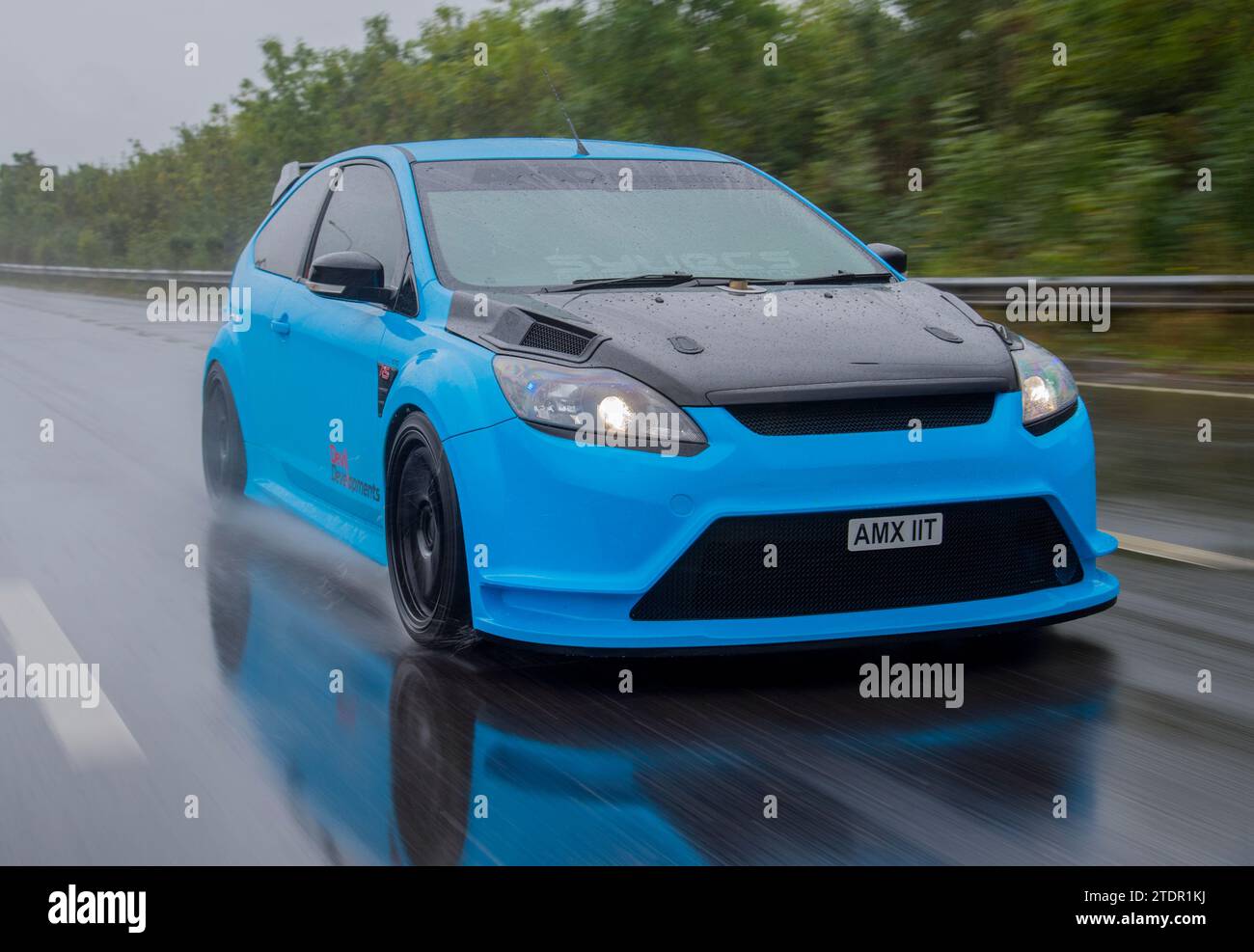 Mk2 Ford Focus RS modified hot hatch performance Ford car Stock Photo ...
