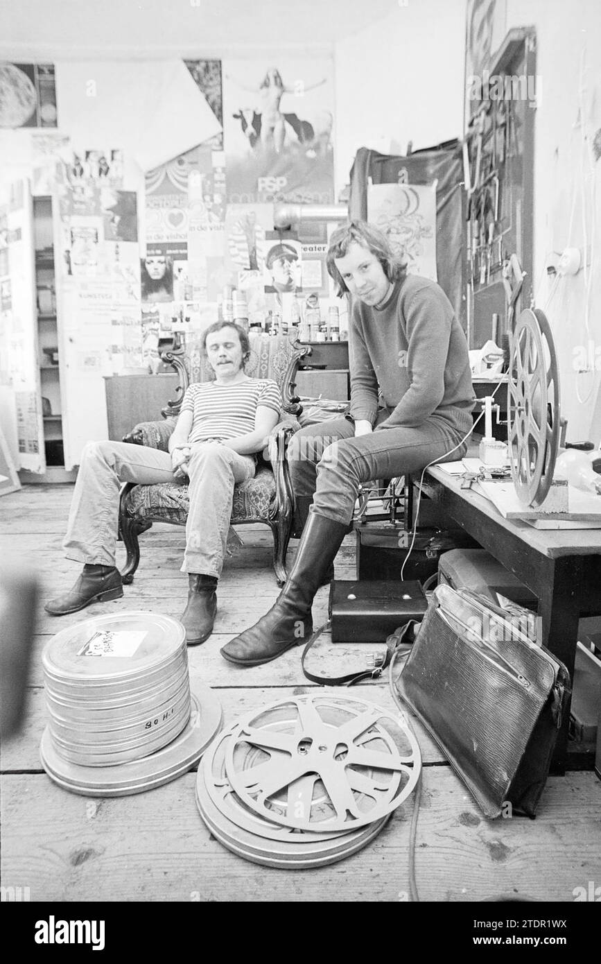 Two men in a shed directing films., Whizgle News from the Past ...