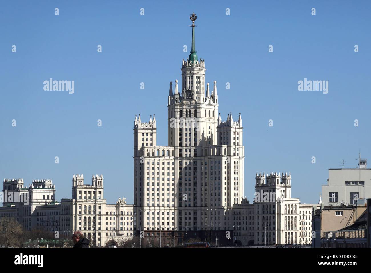 Residential stalinist building on Kotelnicheskaya embankment in Moscow ...
