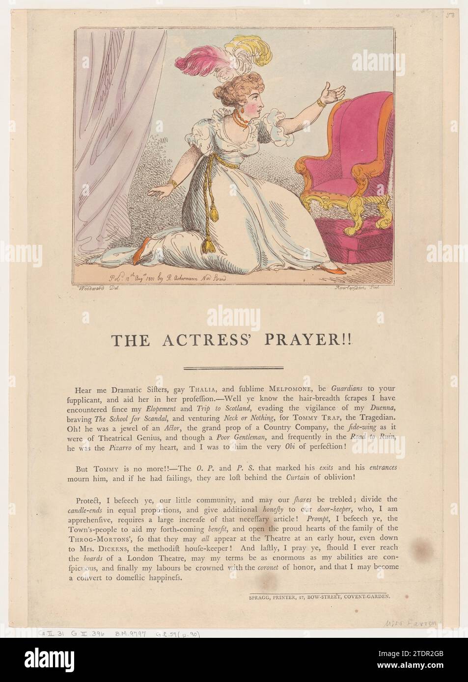 The Actress' Prayer!! 1917 by Edward Spragg Stock Photo - Alamy
