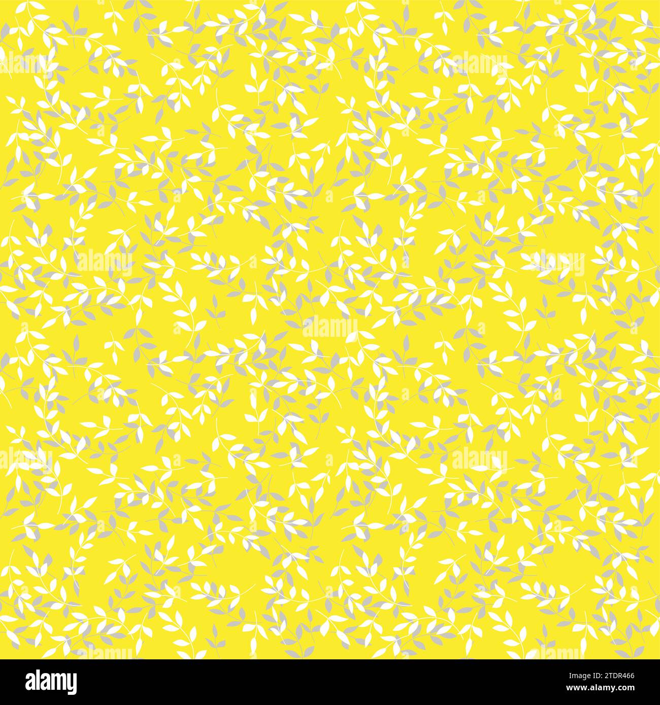 Seamless abstract floral pattern. Yellow and white vector background ...