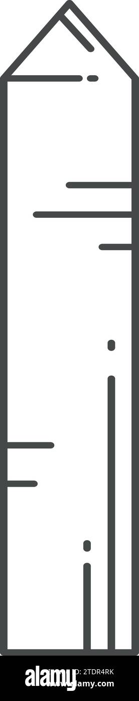 Simple black outline drawing of the WALLED MASONRY OBELISK (OBELISCO DE ...
