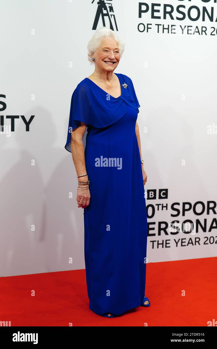 Lady Mary Peters arrives for the 2023 BBC Sports Personality of the ...
