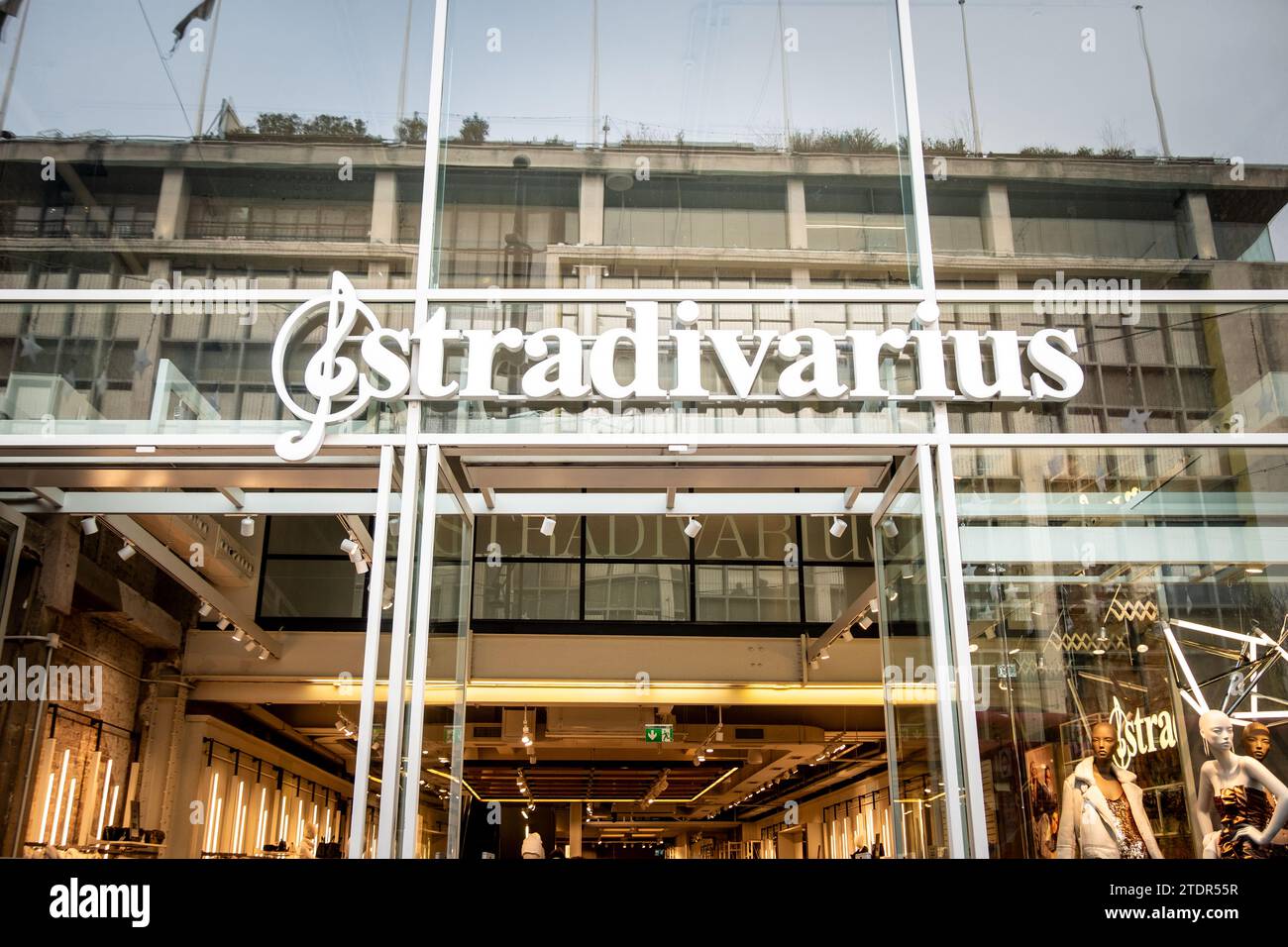 LONDON- DECEMBER 14, 2023: Stradivarius store in London's West End ...