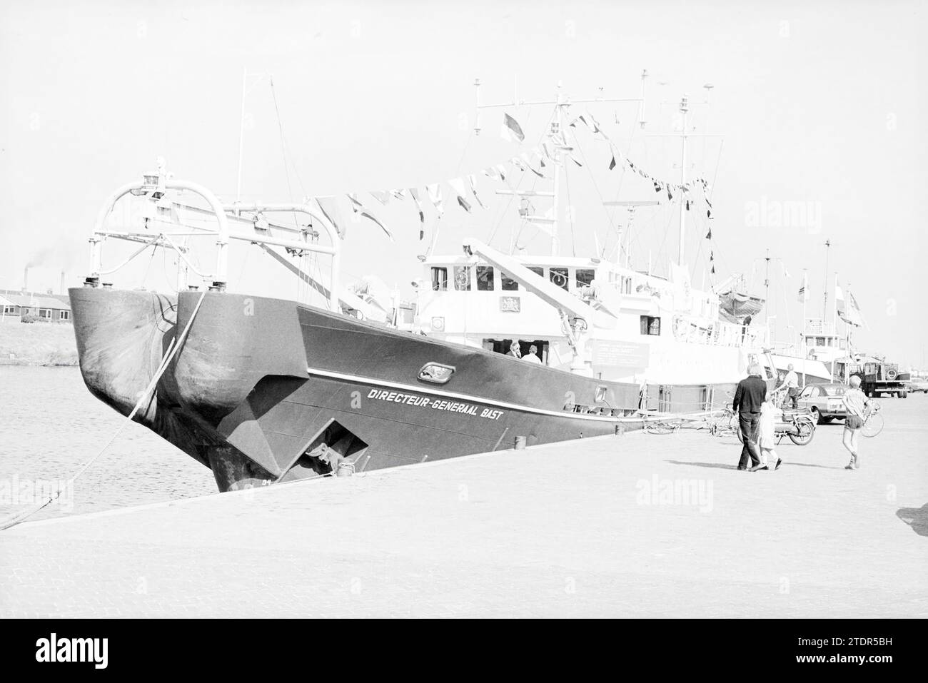 Cable laying director General Bast in the port of IJmuiden, IJmuiden ...