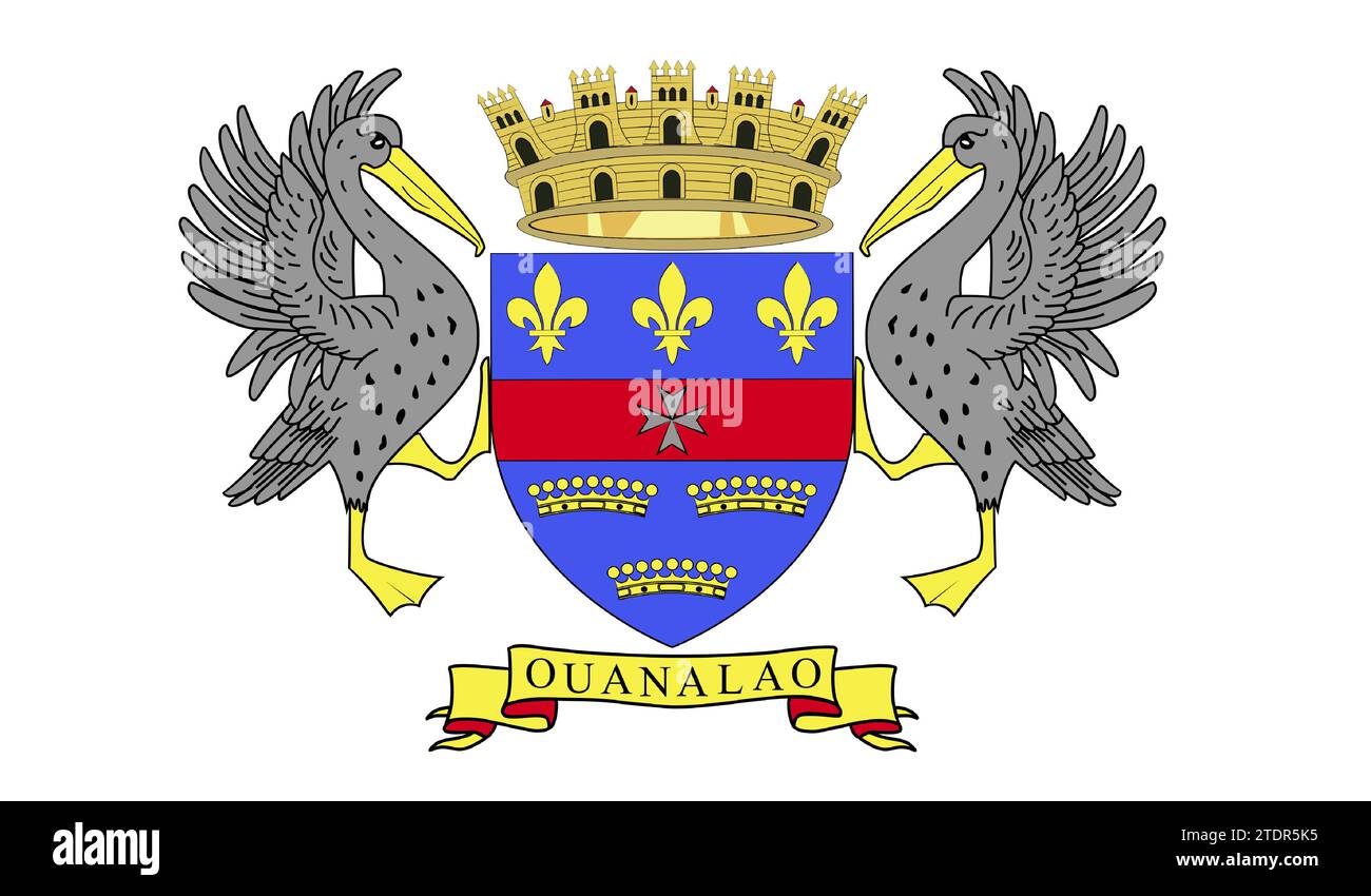 High detailed flag of Saint Barthelemy. National Saint Barthelemy flag ...