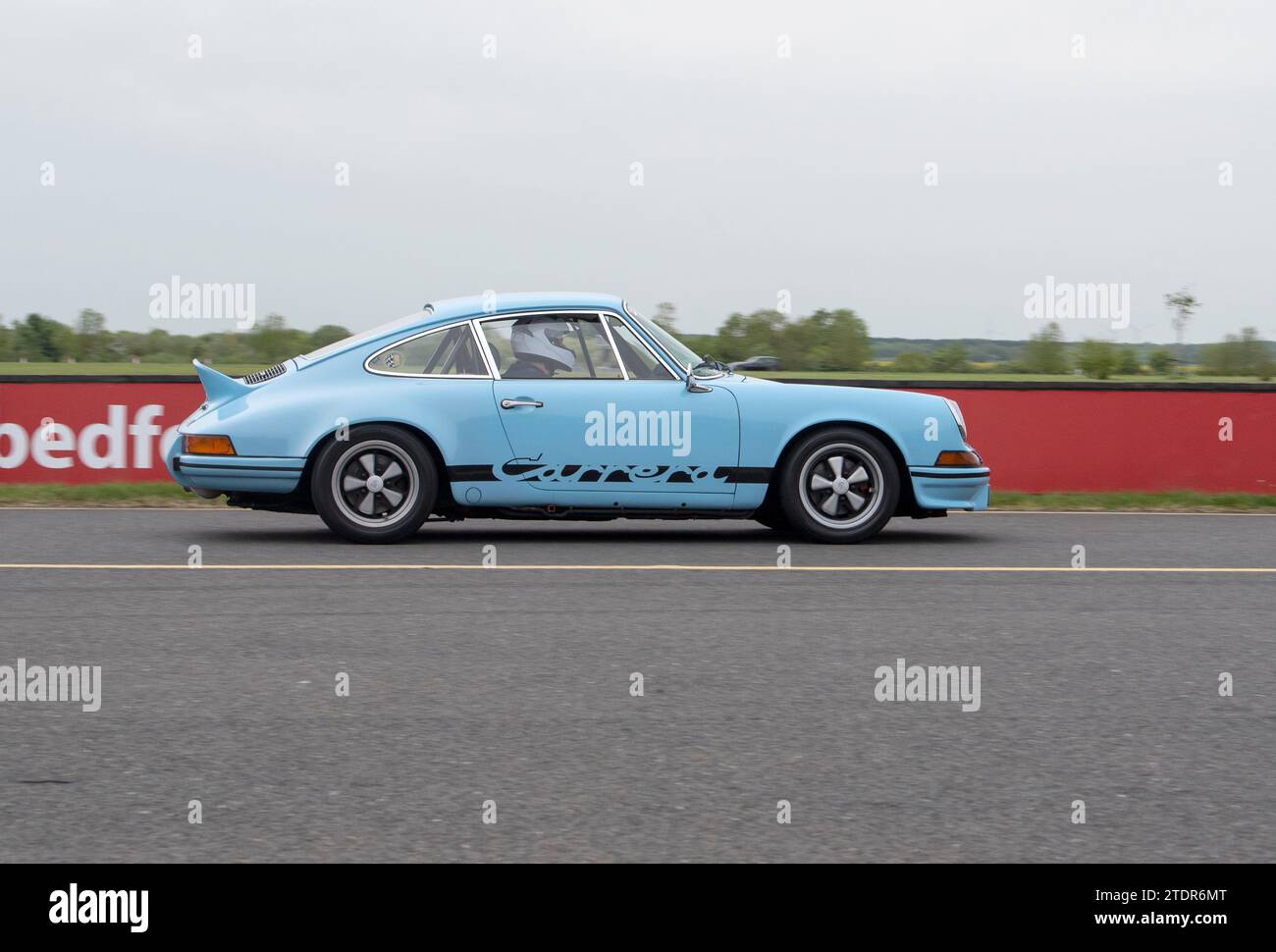 Classic Porsche 911 in the pits at a race track day event Stock Photo ...