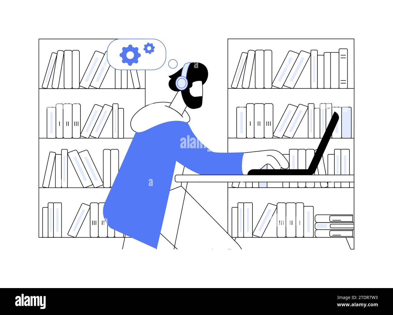 Solo study isolated cartoon vector illustrations Stock Vector Image ...