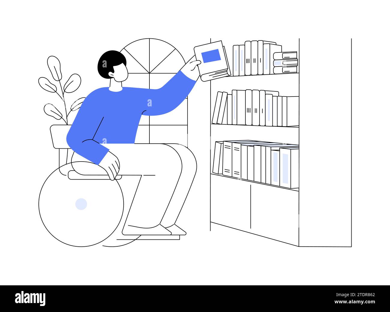 Book selection isolated cartoon vector illustrations Stock Vector Image ...