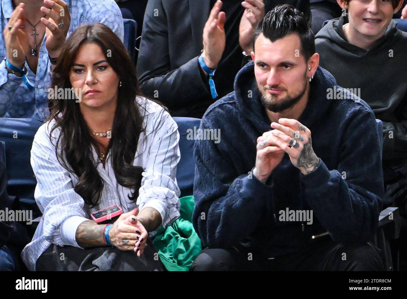 Alexandre LETELLIER with his wife Chloe during the seventh day of the ...