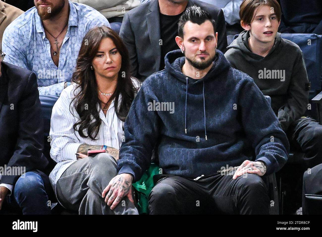 Alexandre LETELLIER with his wife Chloe during the seventh day of the ...