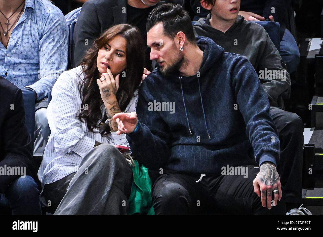 Alexandre LETELLIER with his wife Chloe during the seventh day of the ...
