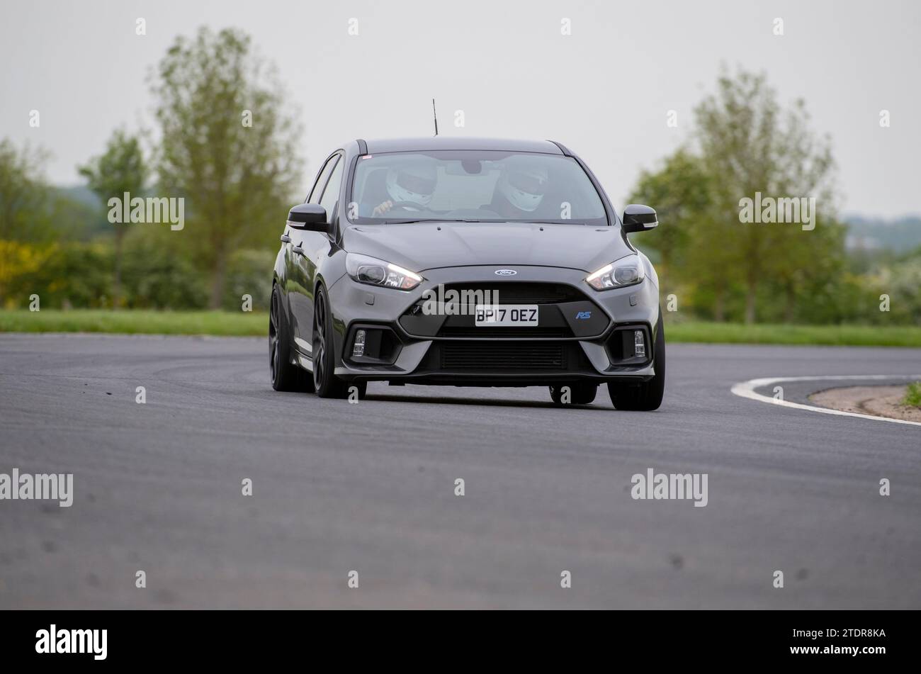 Ford Focus RS driving fast on track during a race track day event Stock ...