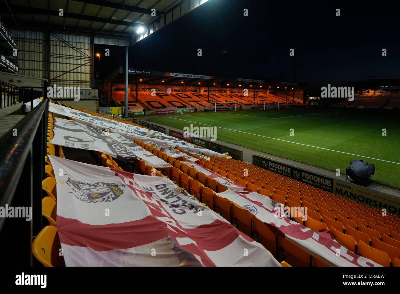 A general view of Vale Park Stadium, home of Port Vale before the ...