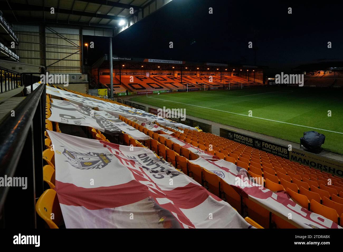 A general view of Vale Park Stadium, home of Port Vale before the ...