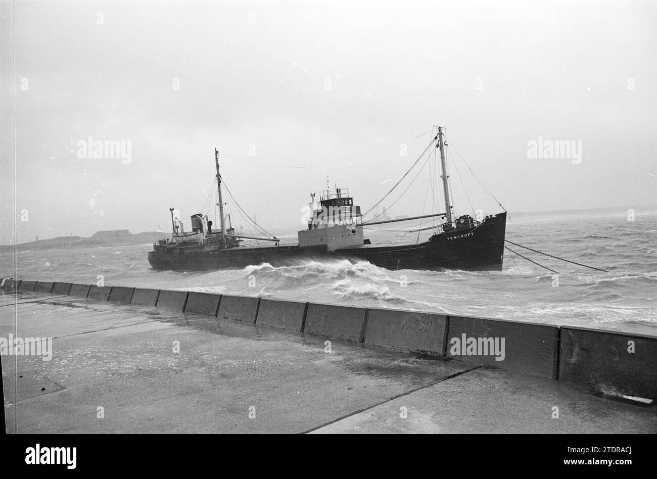 Yewcroft at pier, IJmuiden, Shipping Disasters, 13-12-1964, Whizgle ...