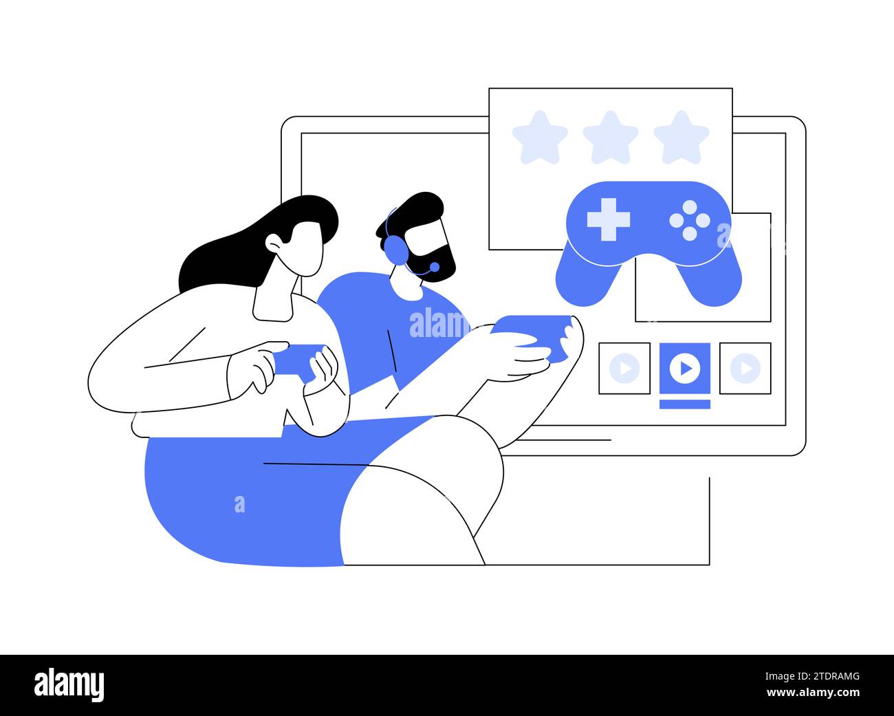 Console gaming isolated cartoon vector illustrations Stock Vector Image ...