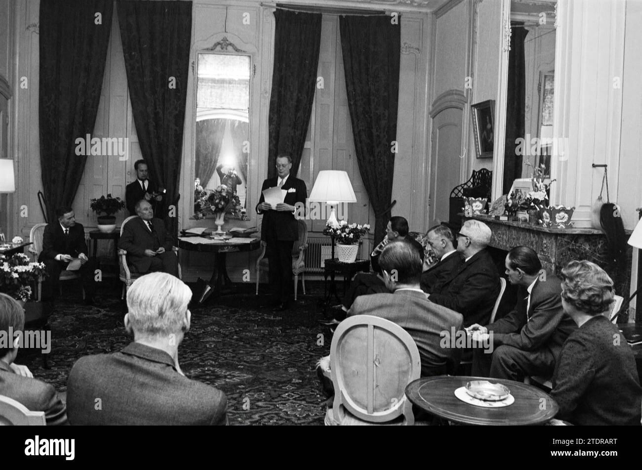 Meeting gentlemen and one lady with speech, Whizgle News from the Past ...