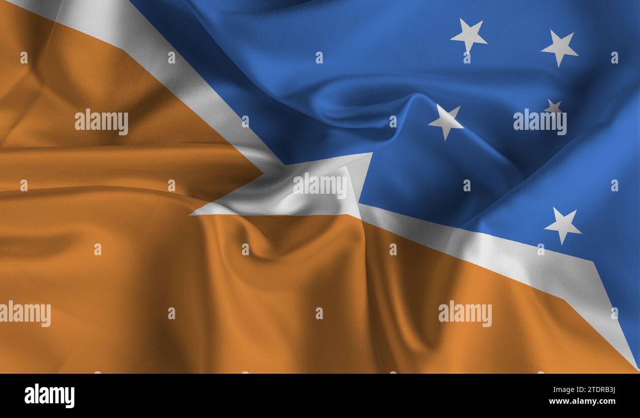 High detailed flag of Tierra del Fuego Province Argentina. National ...