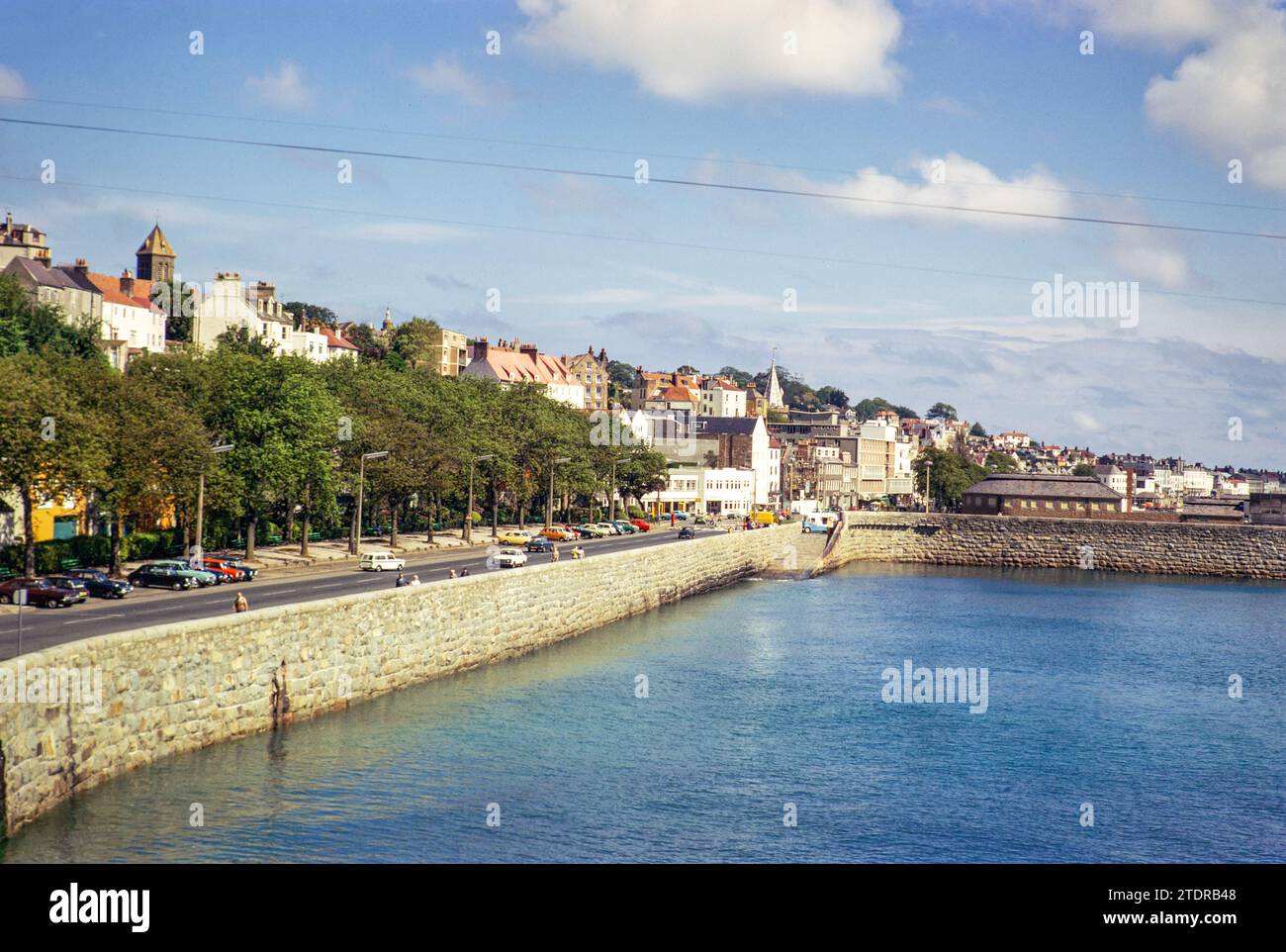 Seafront and town of Peter Port, Guernsey, Channel Islands, Great ...