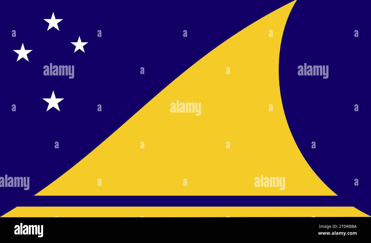 High detailed flag of Tokelau. National Tokelau flag. 3D illustration ... High detailed flag of Tokelau. National Tokelau flag. 3D illustration ...