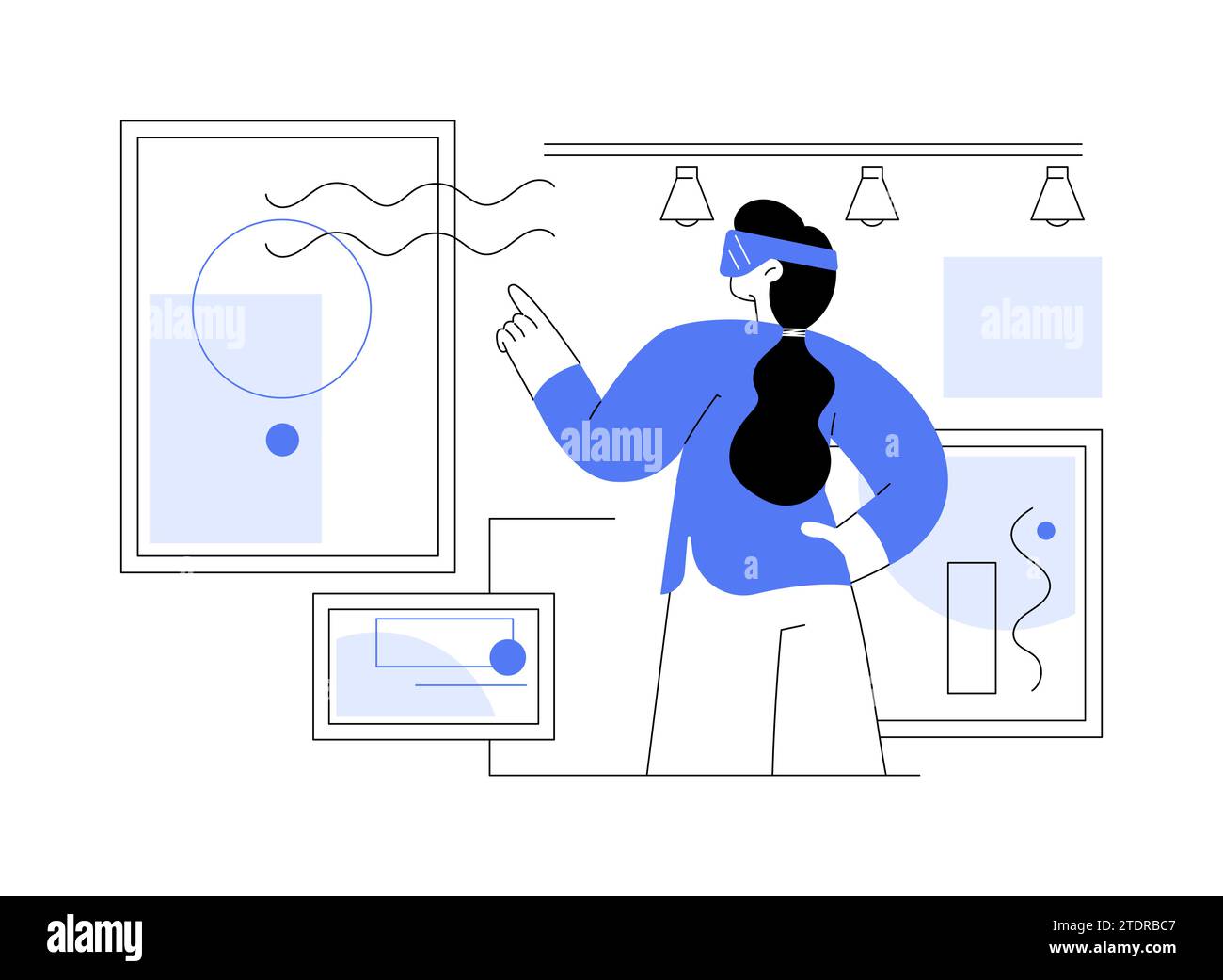 Museum virtual visit isolated cartoon vector illustrations Stock Vector Image & Art - Alamy