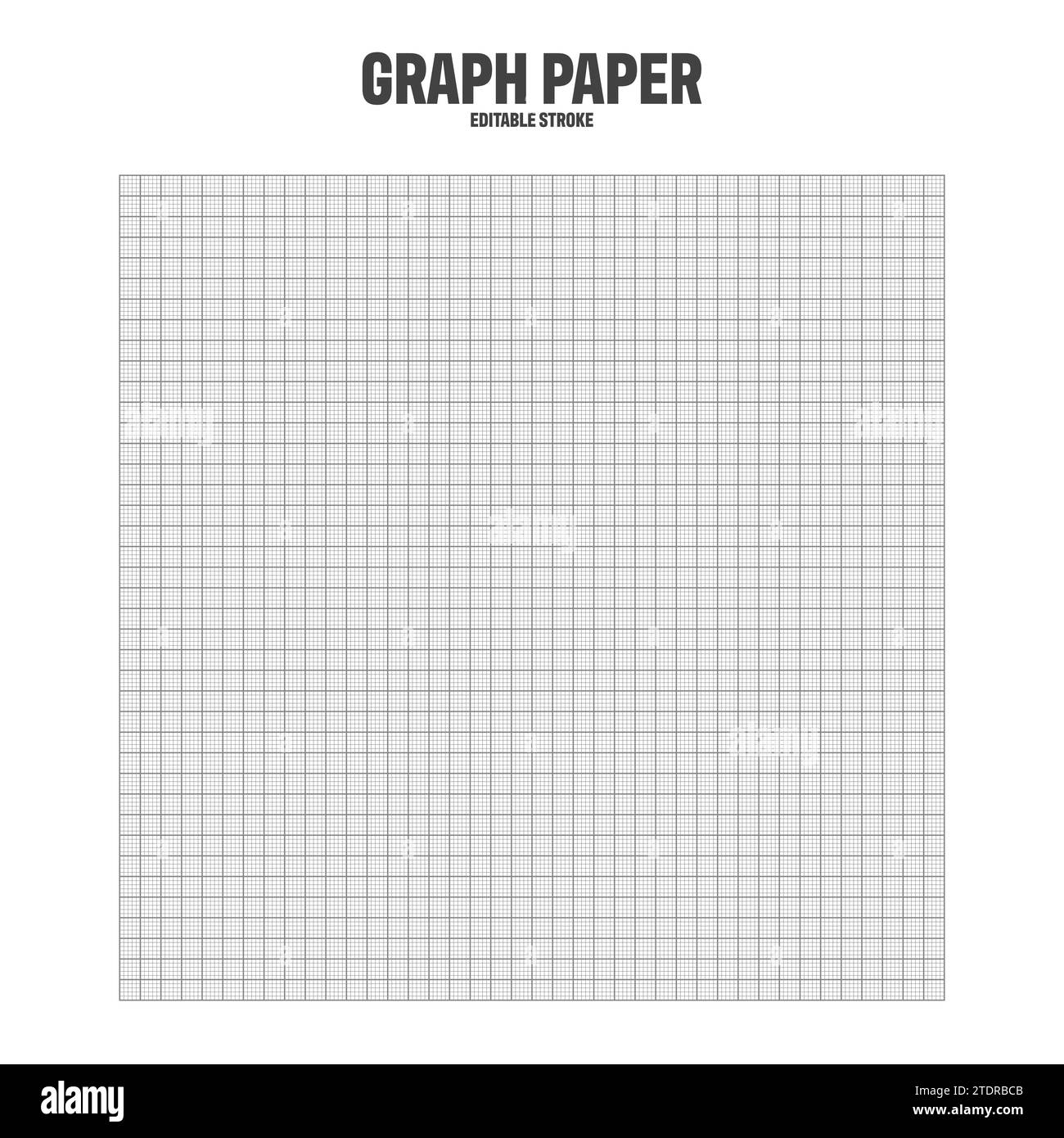 Sheet of graph paper with grid. Millimeter paper texture, geometric ...