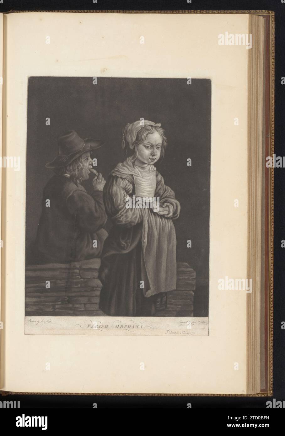 Two orphans, William Baillie, After Antoine Lenain (L'Aîne), 1770 - 1771 Two orphans. A boy is ...