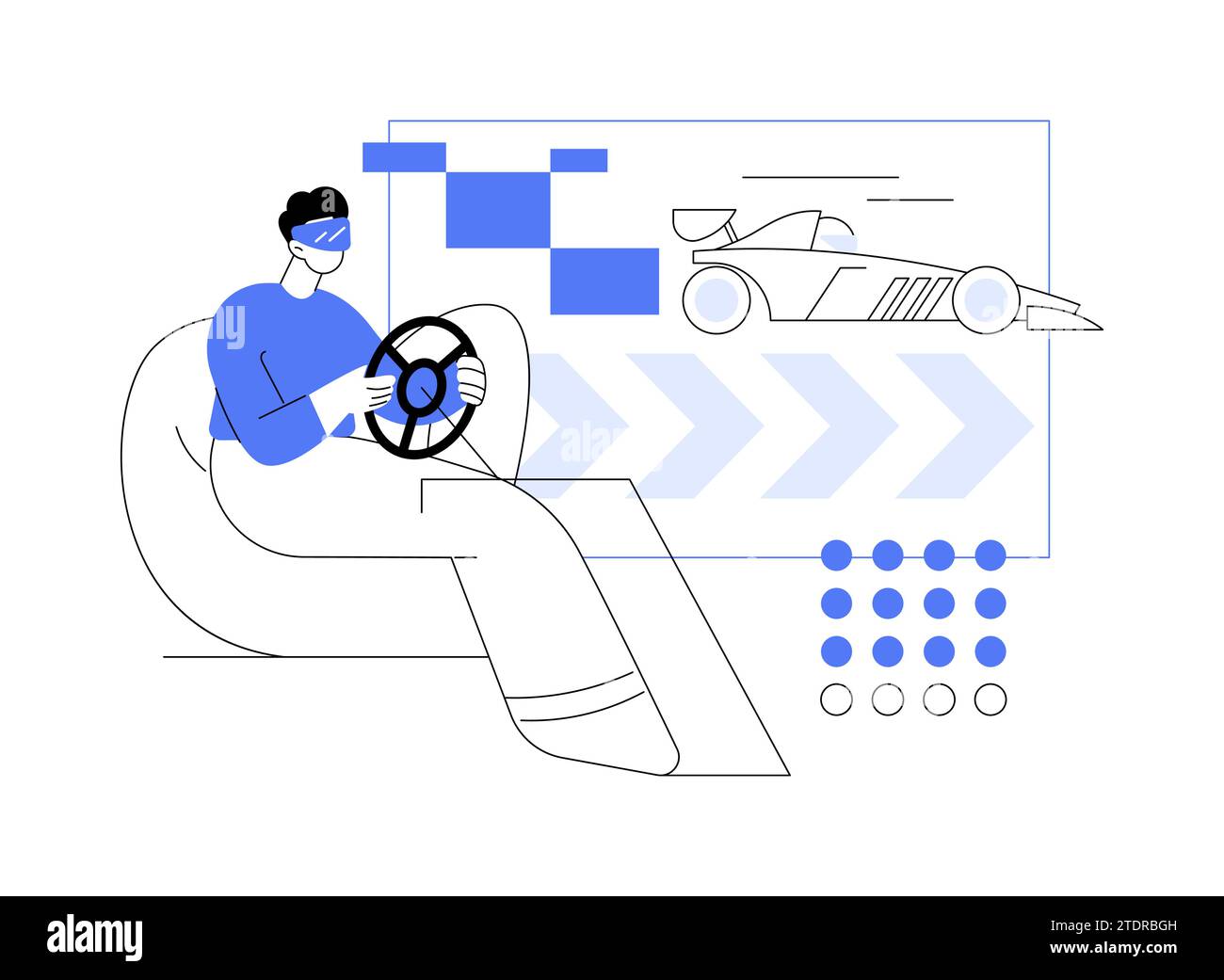 Cartoon man vr goggles hi-res stock photography and images - Alamy