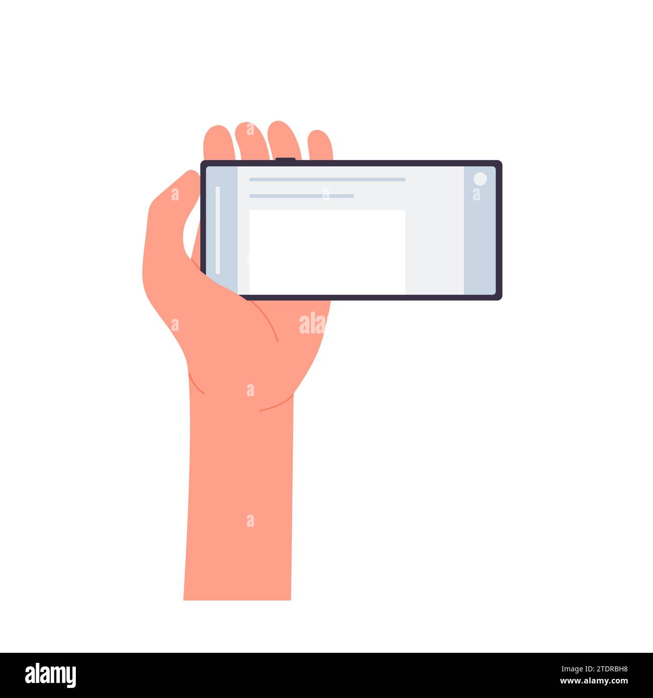 Hand using mobile phone. Human hand holding smartphone, cellphone user ...