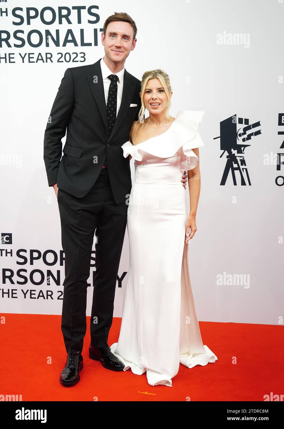 Stuart Broad and Mollie King arrives for the 2023 BBC Sports ...