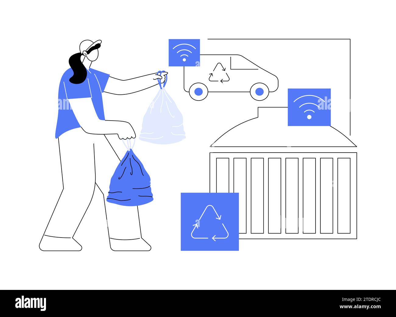 Garbage receptacles Stock Vector Images - Alamy