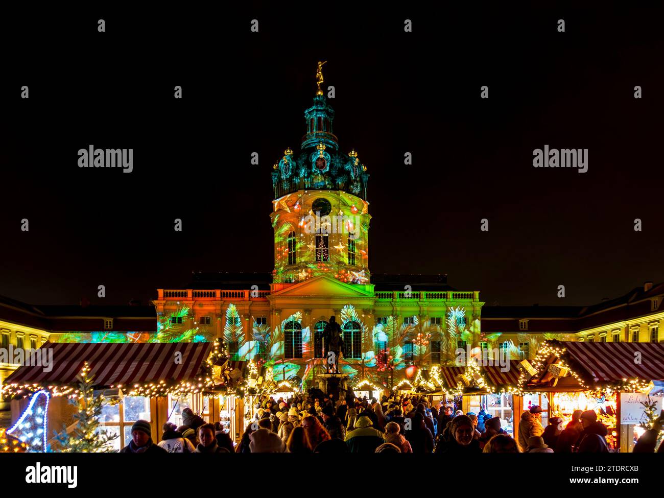 German Christmas market at Charlottenburg Palace, Berlin Stock Photo ...