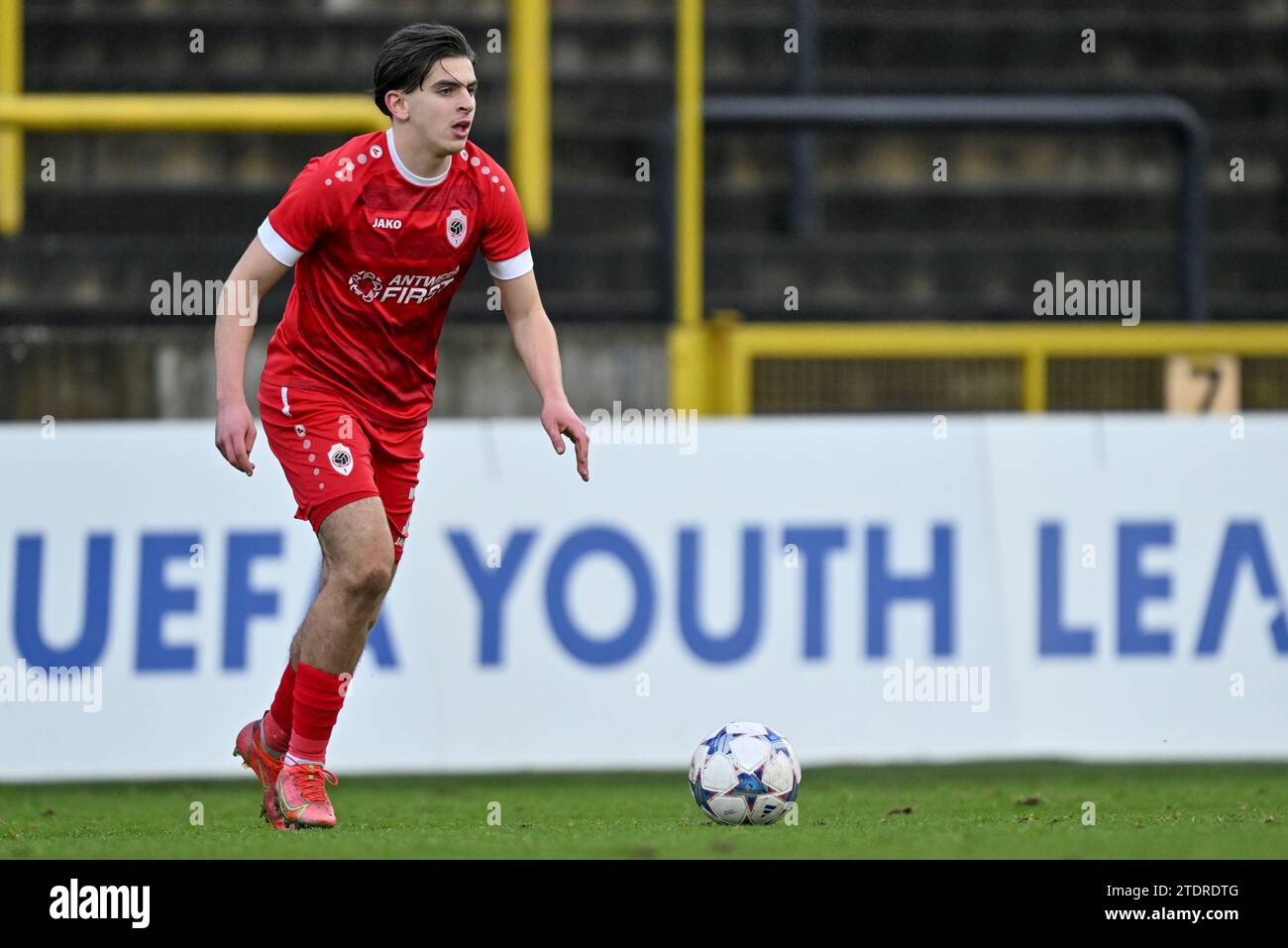 Alou Issa (7) of Antwerp pictured during the Uefa Youth League matchday ...