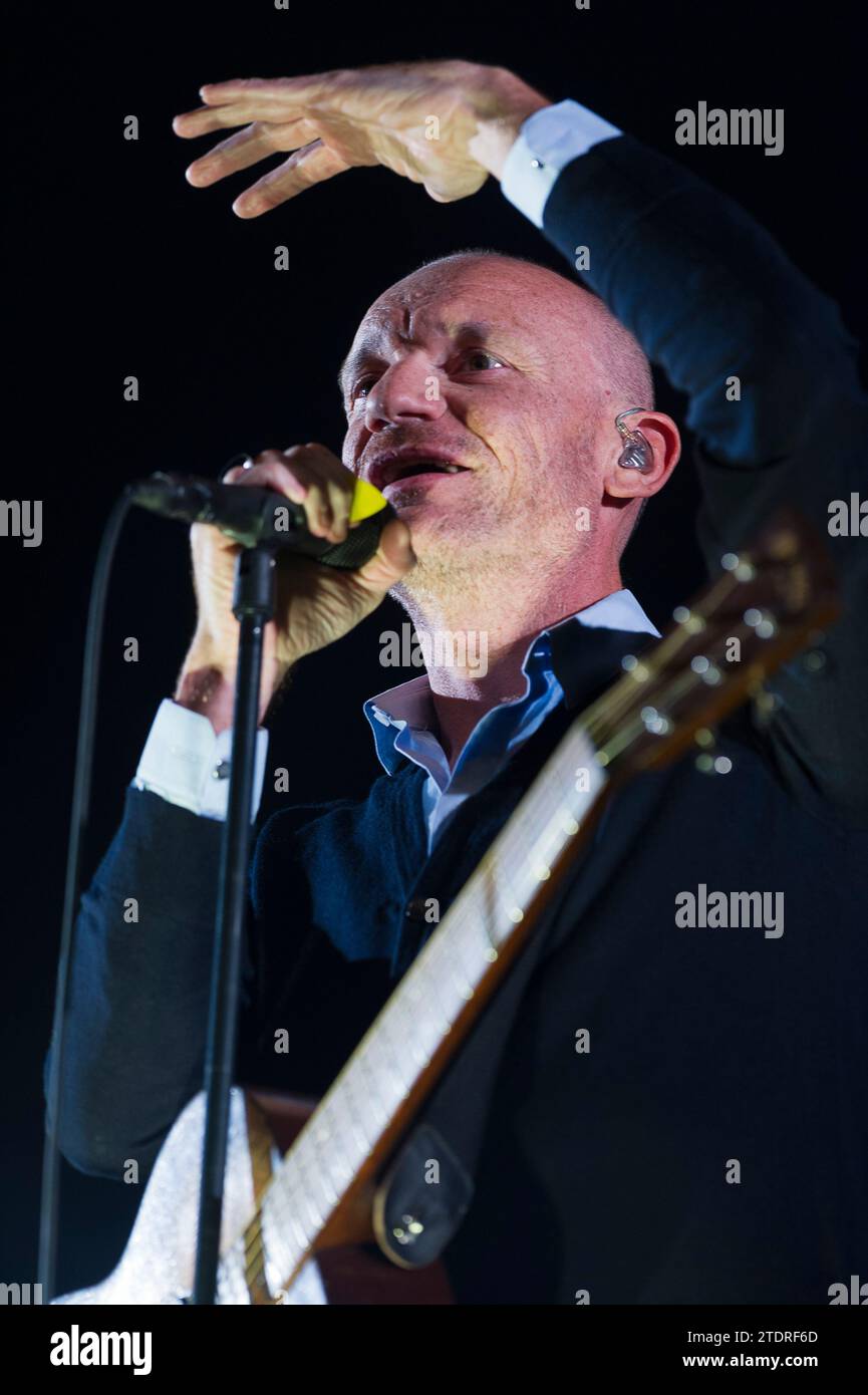 The french band Louise Attaque on stage at the Brussels summer festival ...