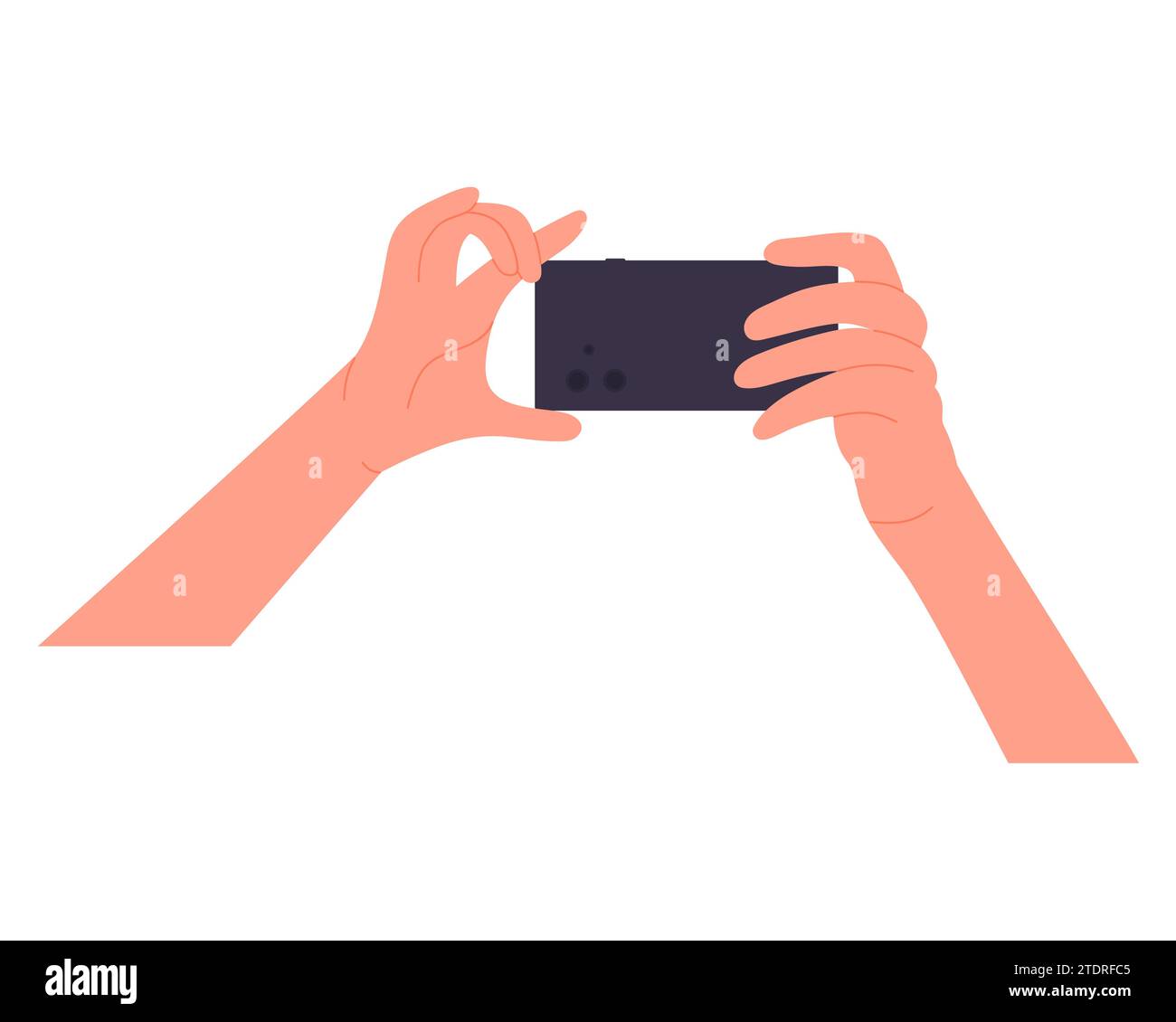 Hands with smartphone taking photo. Phone user, mobile phone camera ...