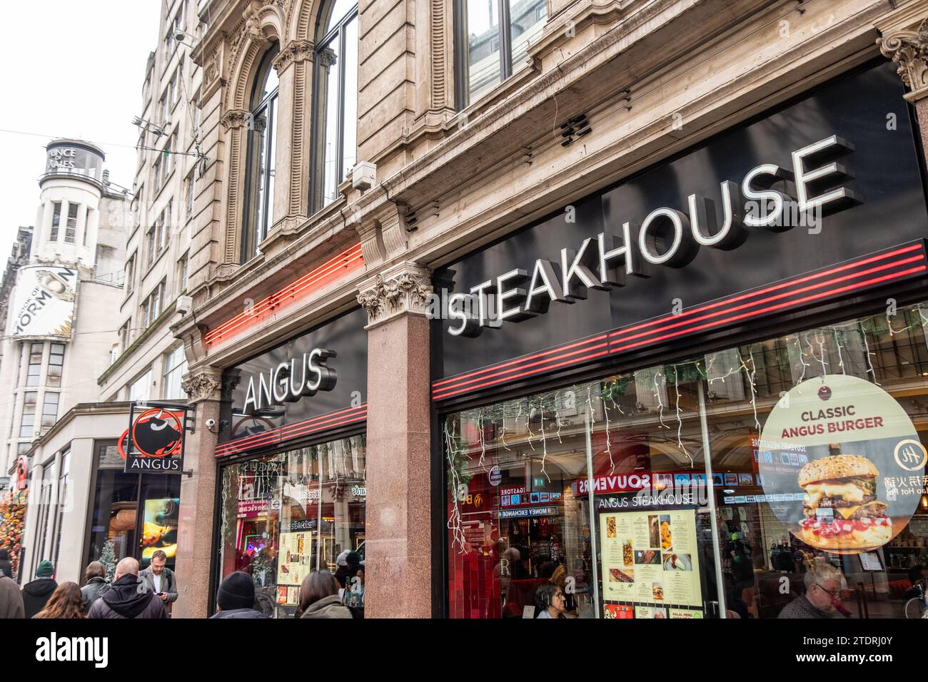 LONDON- DECEMBER 14, 2023: Angus Steak House in Piccadilly Leicester ...